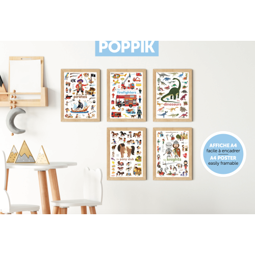 Dynamic Distribution - Poppik Mini Discovery Poster - Knights