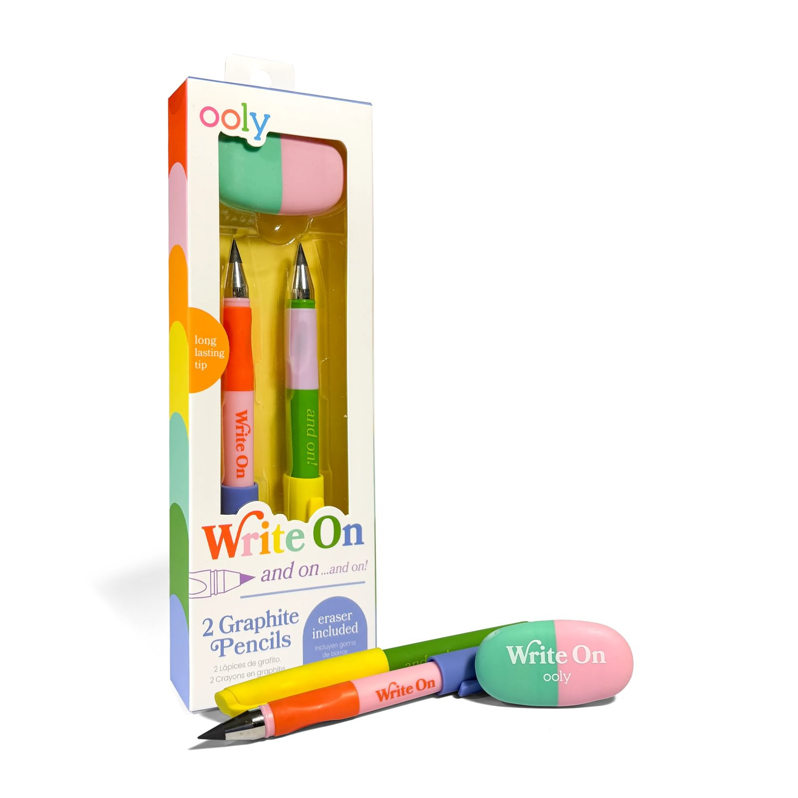 Dynamic Distribution - Ooly Write On: Graphite Pencils & Eraser - 3 Pc Set