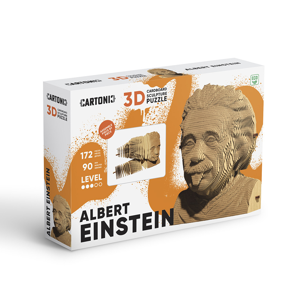 Dynamic Distribution - Cartonic 3D Sculpture Puzzle Albert Einstein