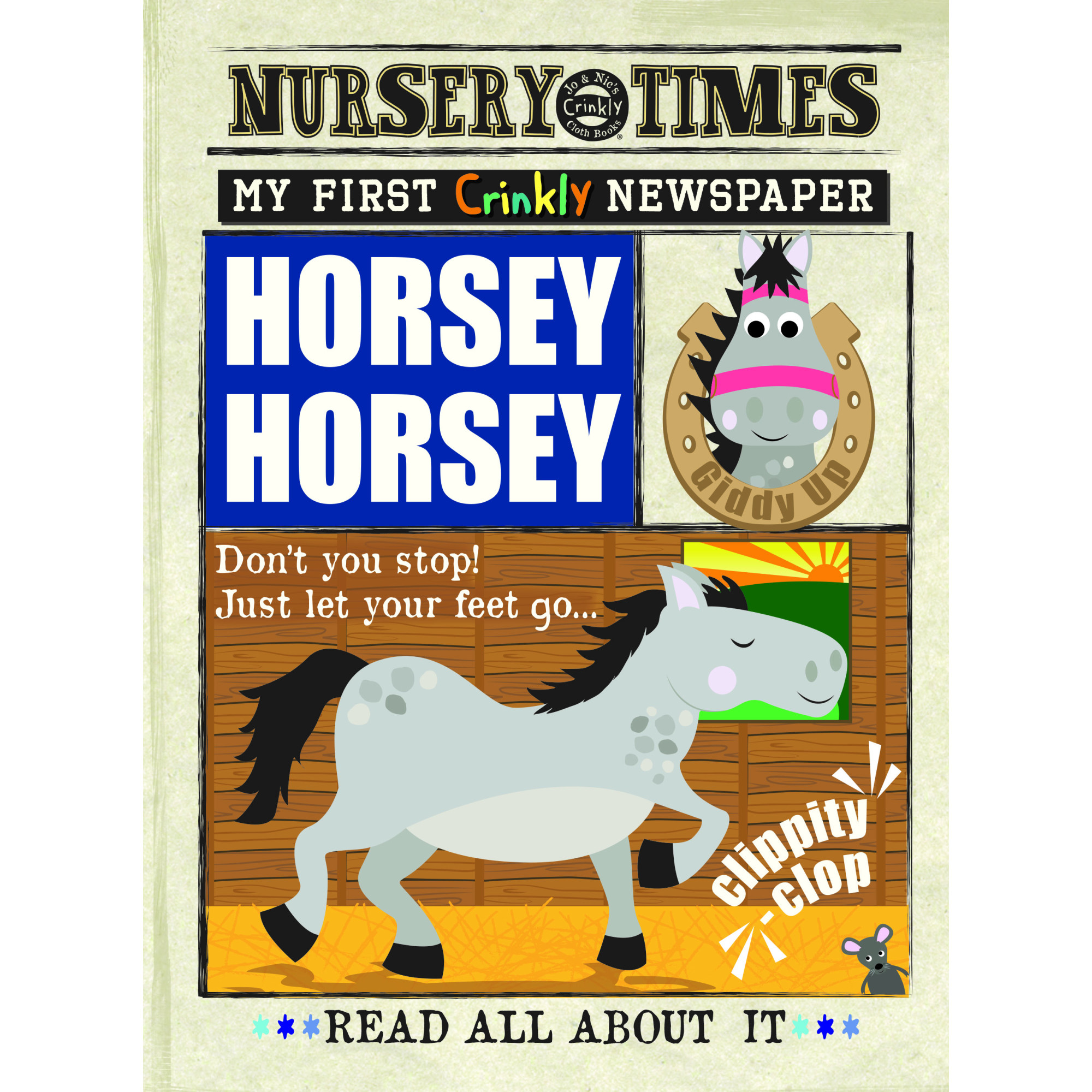Dynamic Distribution - Jo & Nic's Crinkly Cloth Books - Horsey Horsey