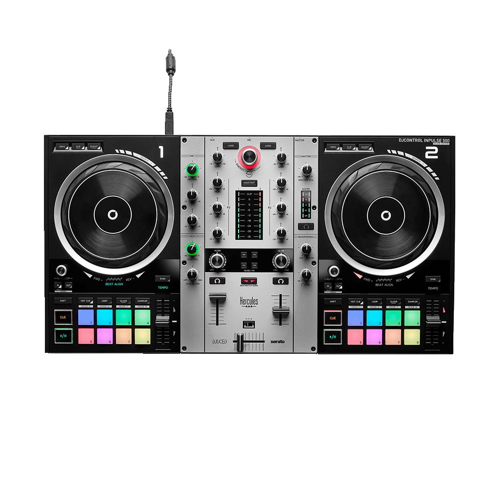 Dynamic Distribution - Hercules DJ Control Inpulse 500 (Silver) inc.Case