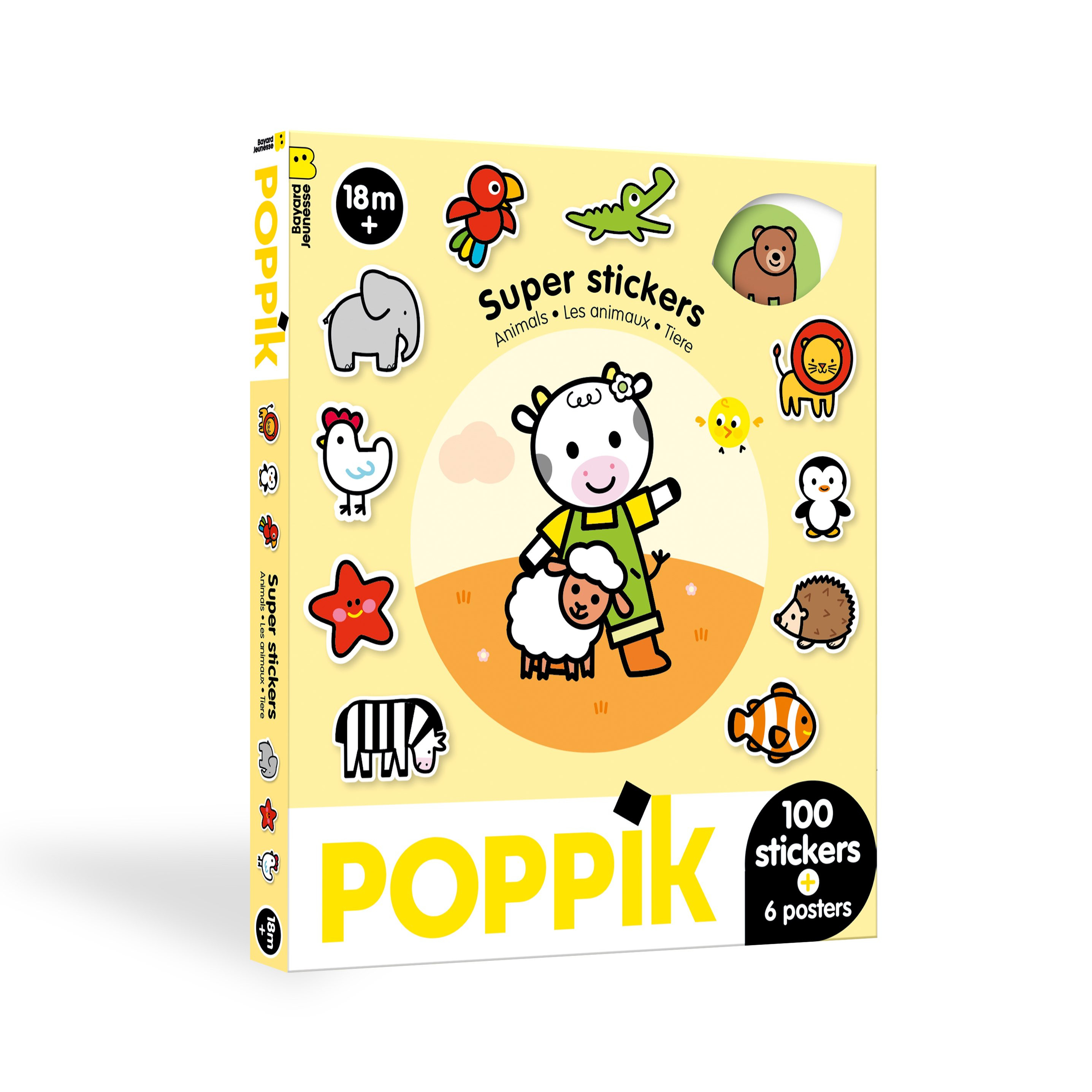 Dynamic Distribution - Poppik Super Stickers Box - Animals